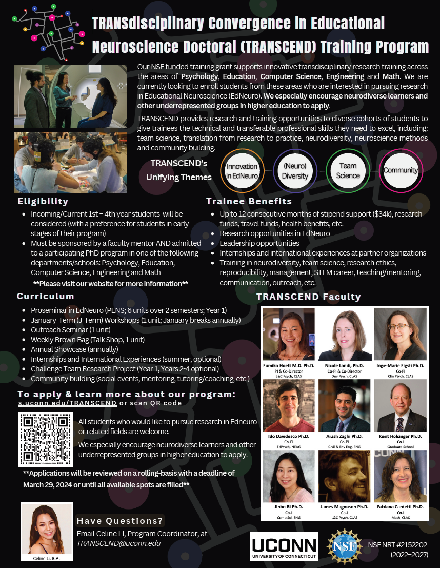 Fellowship opportunity: TRANSCEND Ph.D. Training Program | Graduate Programs